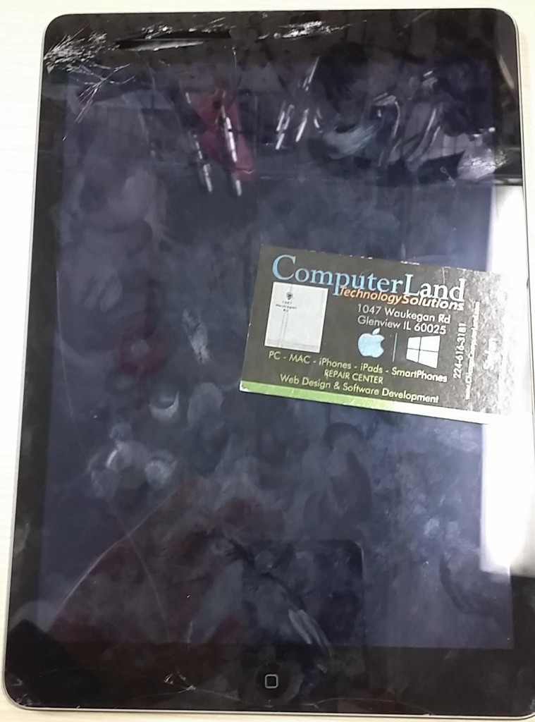 iPad Air with cracked glass digitizer repair. | ComputerLand LLC