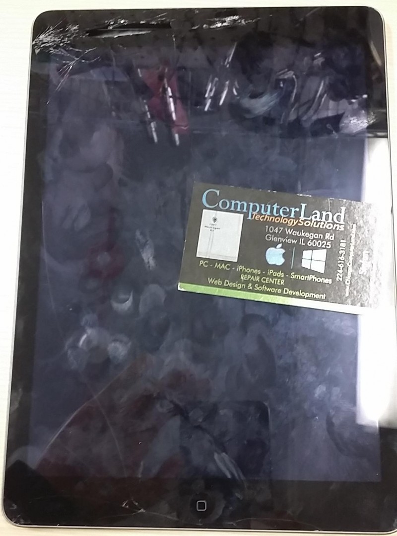 iPad Air with cracked glass digitizer repair. | ComputerLand LLC